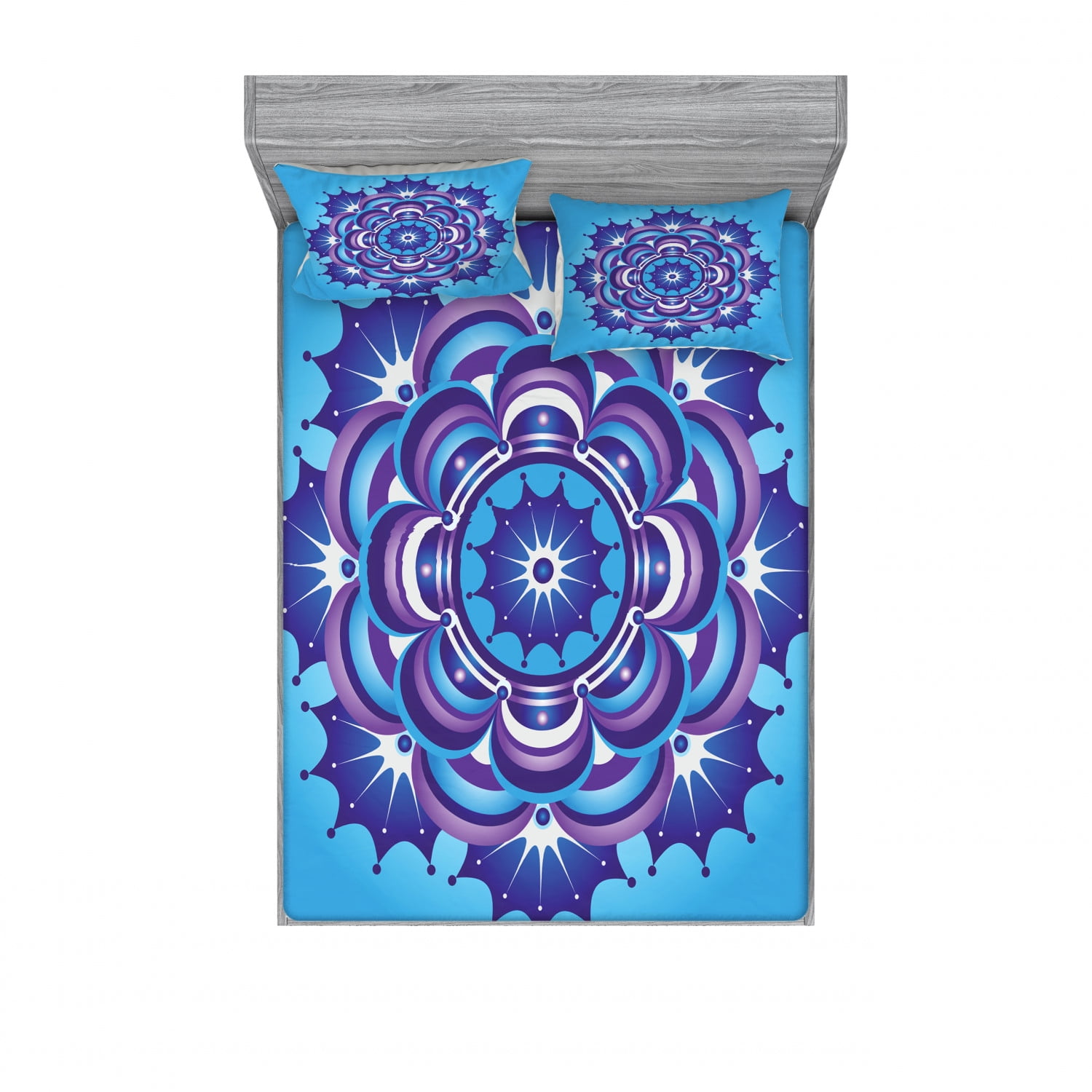 Mandala Bedding Set with Sheet & Covers, Middle Eastern Motif with ...