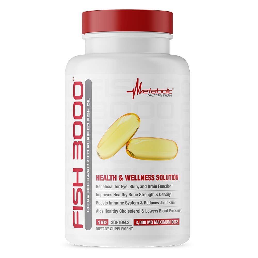 Aceite de hígado de bacalao Supplement Metabolic Nutrition Fish 3000 ...