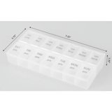 Twice Daily Clear Plastic Pill Organizer - Walmart.com