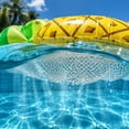 Curved Ergonomic Inflatable Floating Lounge Chair with Headrest, Heavy ...