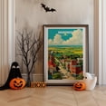 Affixzi Marengo Travel Poster - Small Town Countryside Art Print ...