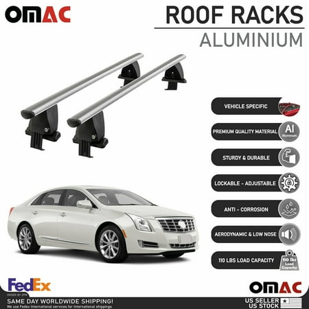 Smooth Roof Rack For Cadillac XTS 2013-2019 Rails Cross Bar Luggage ...