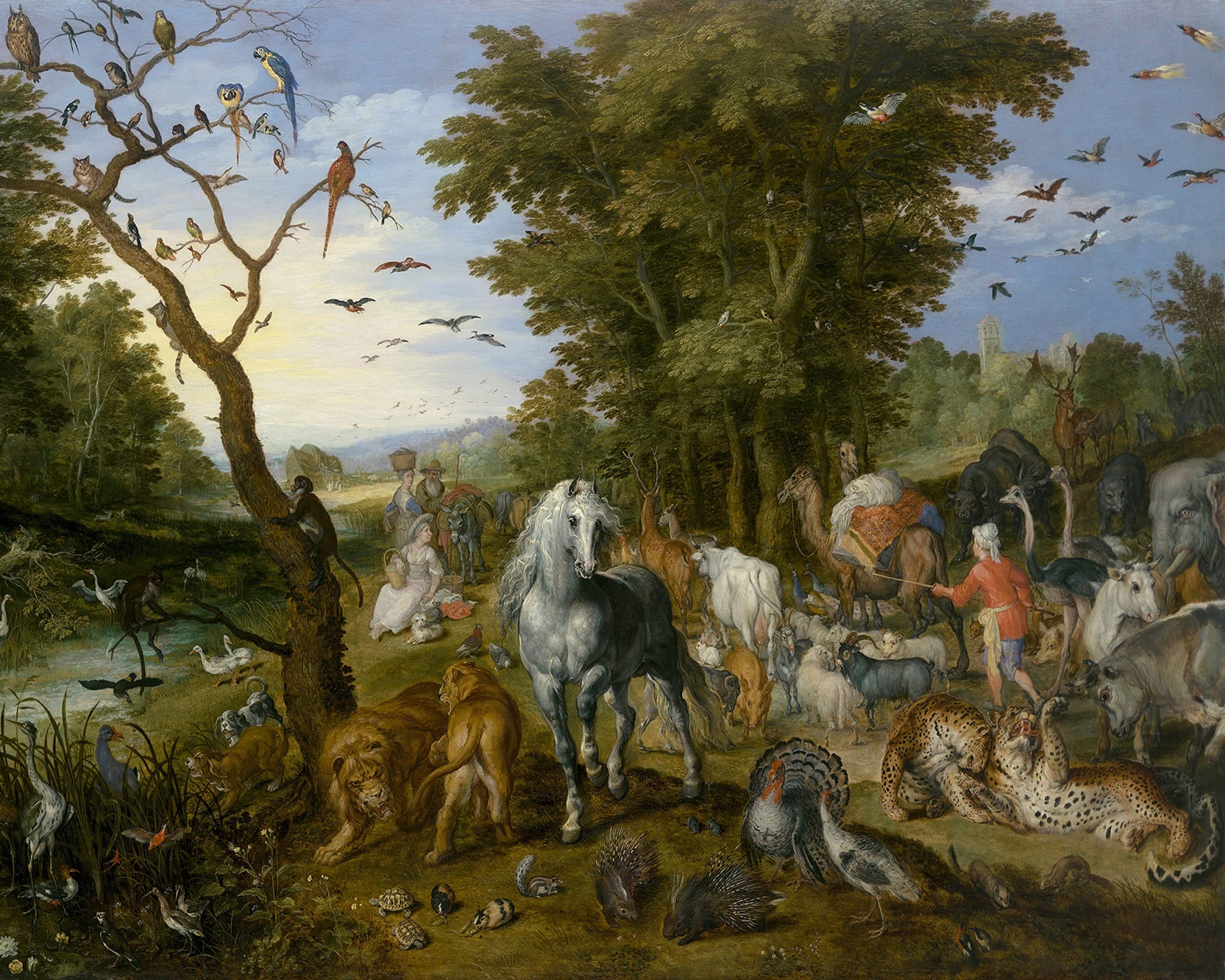 Catholic print picture - NAMING THE ANIMALS SH - 8" x 10" ready to be ...