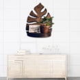 Wooden Monstera Shelf Wall Mounted Photo Frame Candle Book Storage for ...