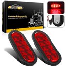 4pc 6" Oval Red LED Trailer Tail Lights [DOT Certified] [Grommet & Plug ...