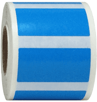 Light Blue Rectangle Stickers | 0.75 x 1.5" Inch | 500 Pack - Walmart.com