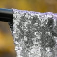 JYFLZQ Silver Sequin Shimmer Decoration Backdrop Curtain 4ft x 8ft for ...