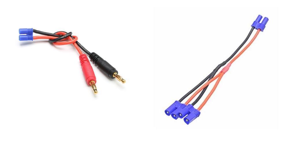 HobbyFlip EC2 Parallel Cable Connector Plug and EC2 to Banana Plug ...