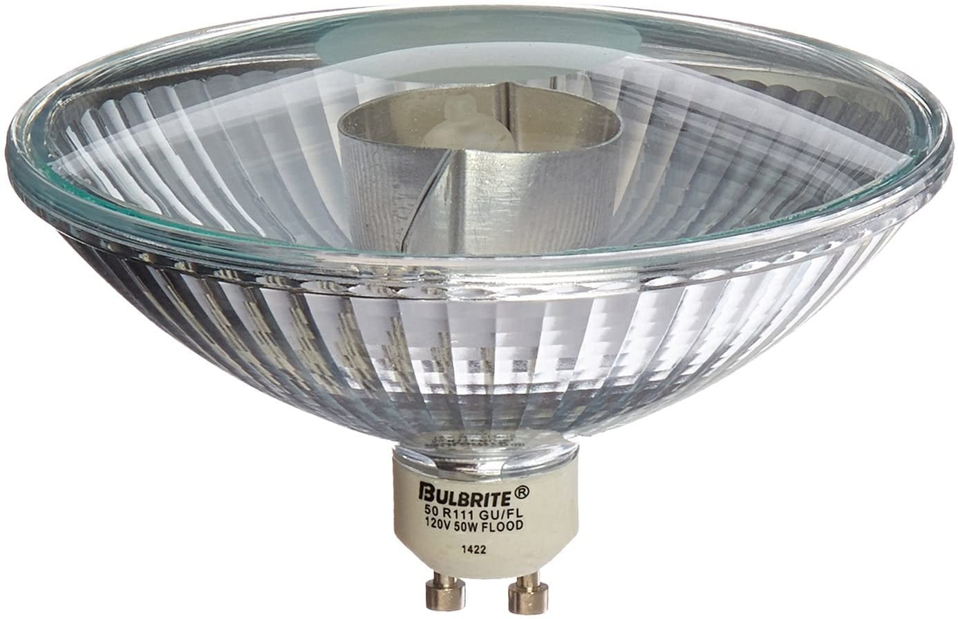 Bulbrite 50R111GU/FL 50-Watt Halogen R111 Reflector, Gu10 Base Flood ...