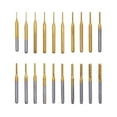 10pcs 0.6-3.175mm PCB Machine Engraving Bit End Mill Milling Cutter for ...
