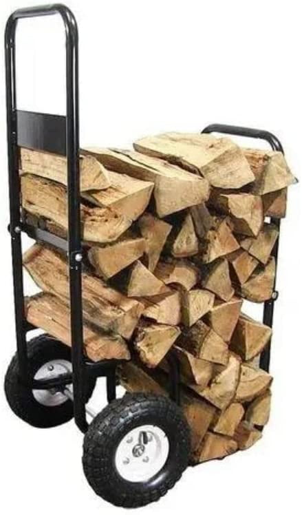 Miumaeov Outdoor Wood Rack Storage Mover Rolling Transport Carry Store ...
