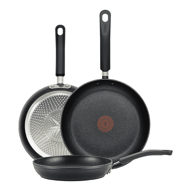 T-fal Professional Nonstick Cookware, 3 piece Fry Pan Set, 8 & 10.5 ...