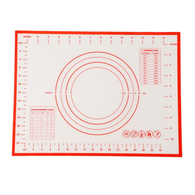 Silicone Baking Pastry Mat, Non Stick Extra Thick Baking Mat, Cakes ...