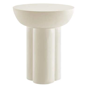 Tildy White Concrete Side Table - Walmart.com