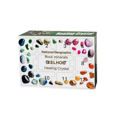JinLinly 2022 Advent Calendar with Rock Collections Pebbles Polished ...