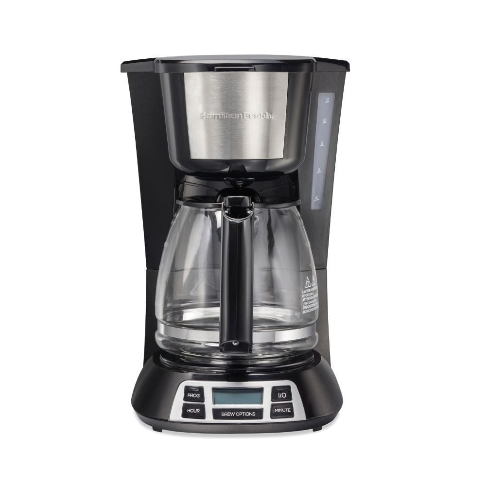 Cafetera Hamilton Beach 12 Tazas Programable Filtro Permanente Color ...