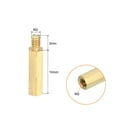 Uxcell 10mm+3mm M2 Standoff Screws 100 Pack Brass Hex Standoffs Nuts ...