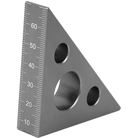 Aluminum Alloy Right Angle Ruler, Mini Portable Metal Angle Ruler, 90 ...