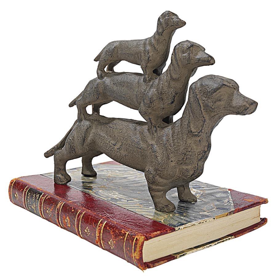 Design Toscano Stacked Hot Dogs Dachshund Cast Iron Statue - Walmart ...