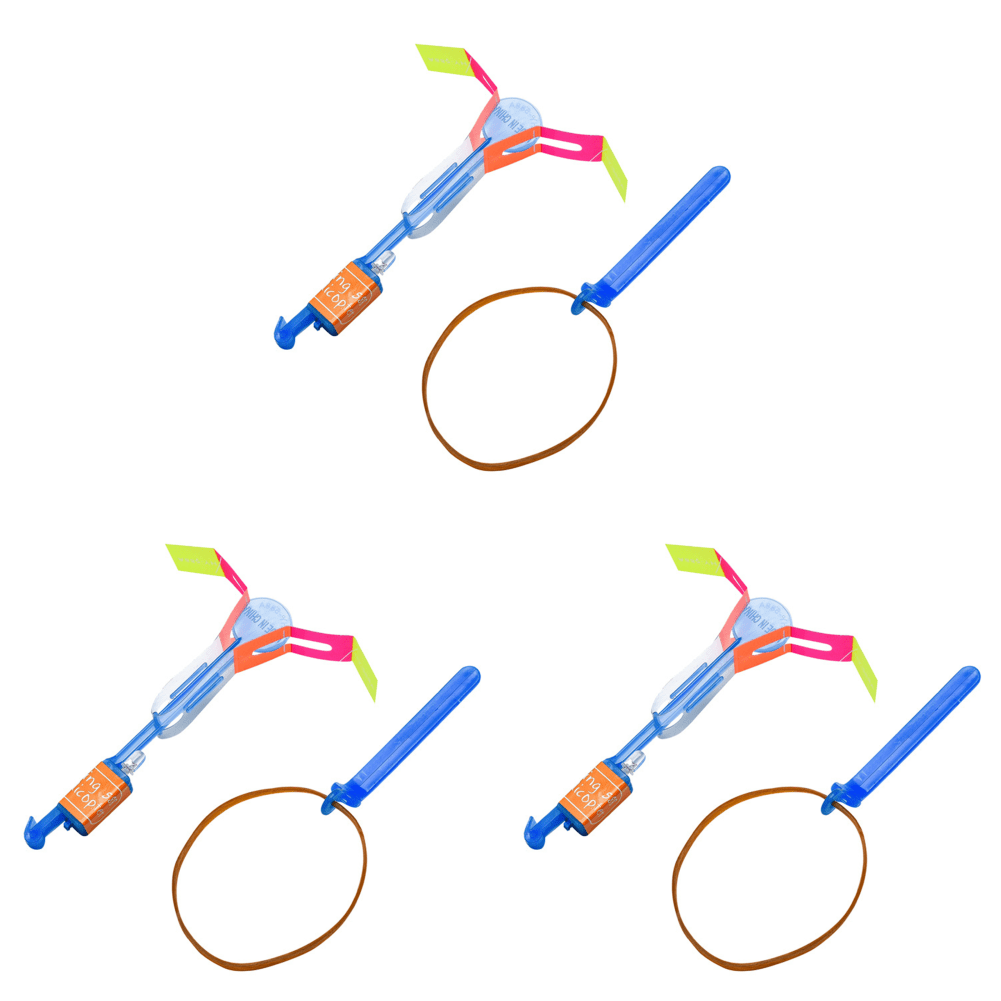 Flying Toy LED Light Arrow Elastic Slingshot Rocket Helicóptero ...