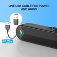 LENRUE 10W USB Soundbar Speaker for Desktop/Laptop/Tablet/Monitor, LED ...