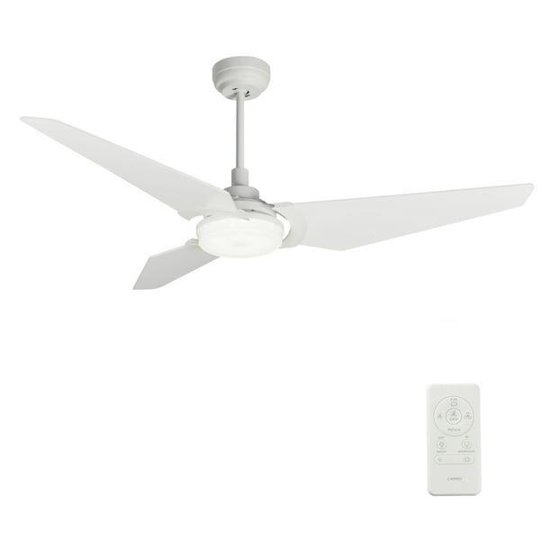 56" 3 Blades Smart Wifi Ceiling Fan with Light and Remote 10 Speeds ...