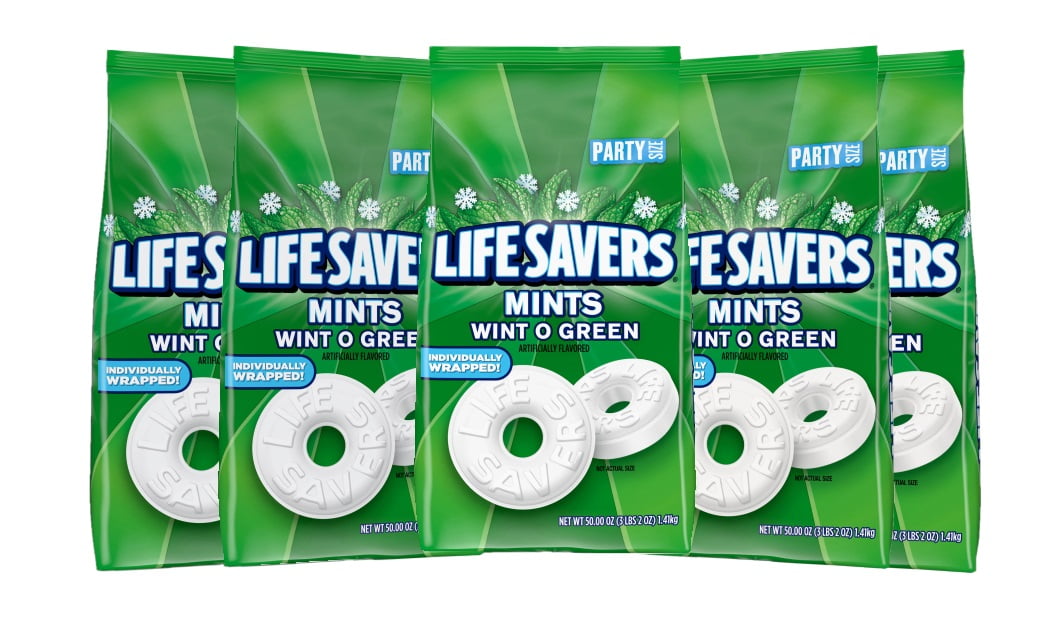 5 Pack | Life Savers Wint O Green Breath Mints 53.95 oz - Walmart.com