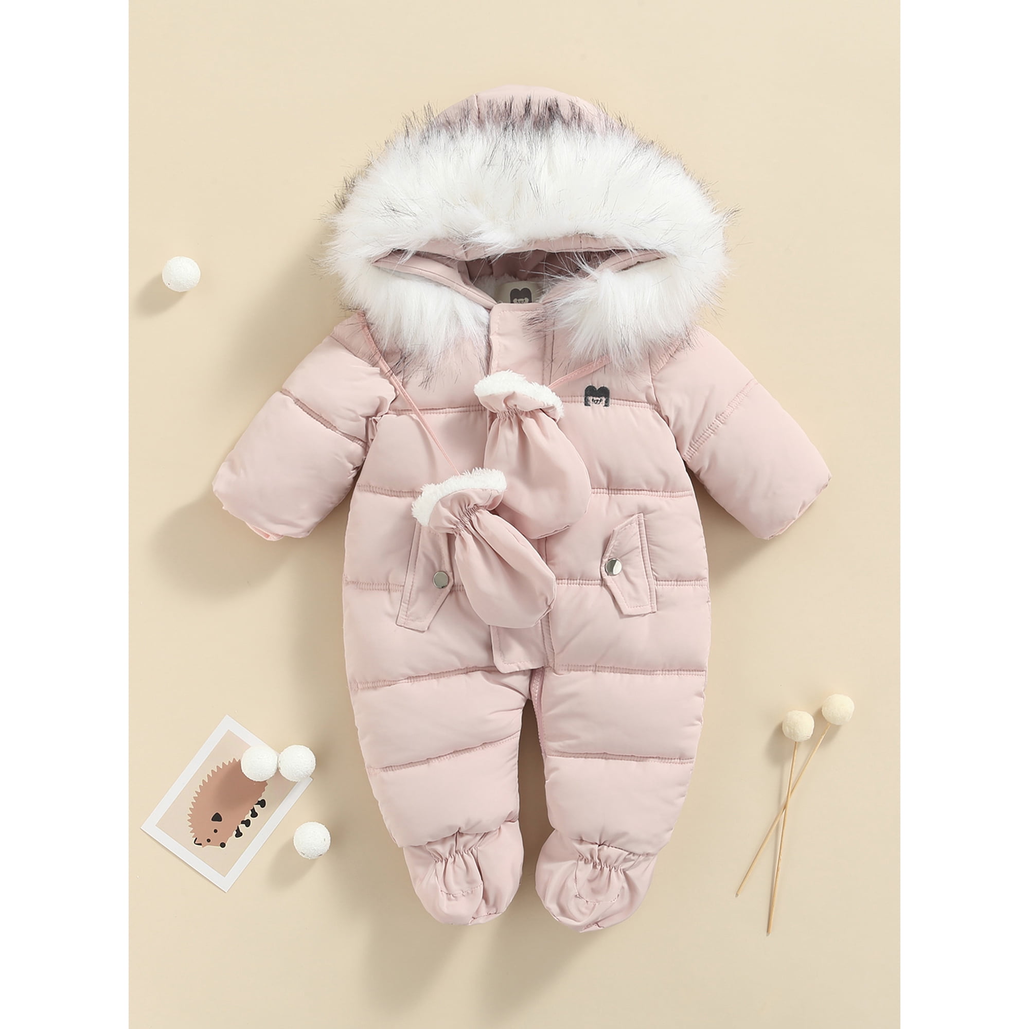 Click here for Wifornt Baby Winter Snowsuit Infant Coat Romper Wa... prices