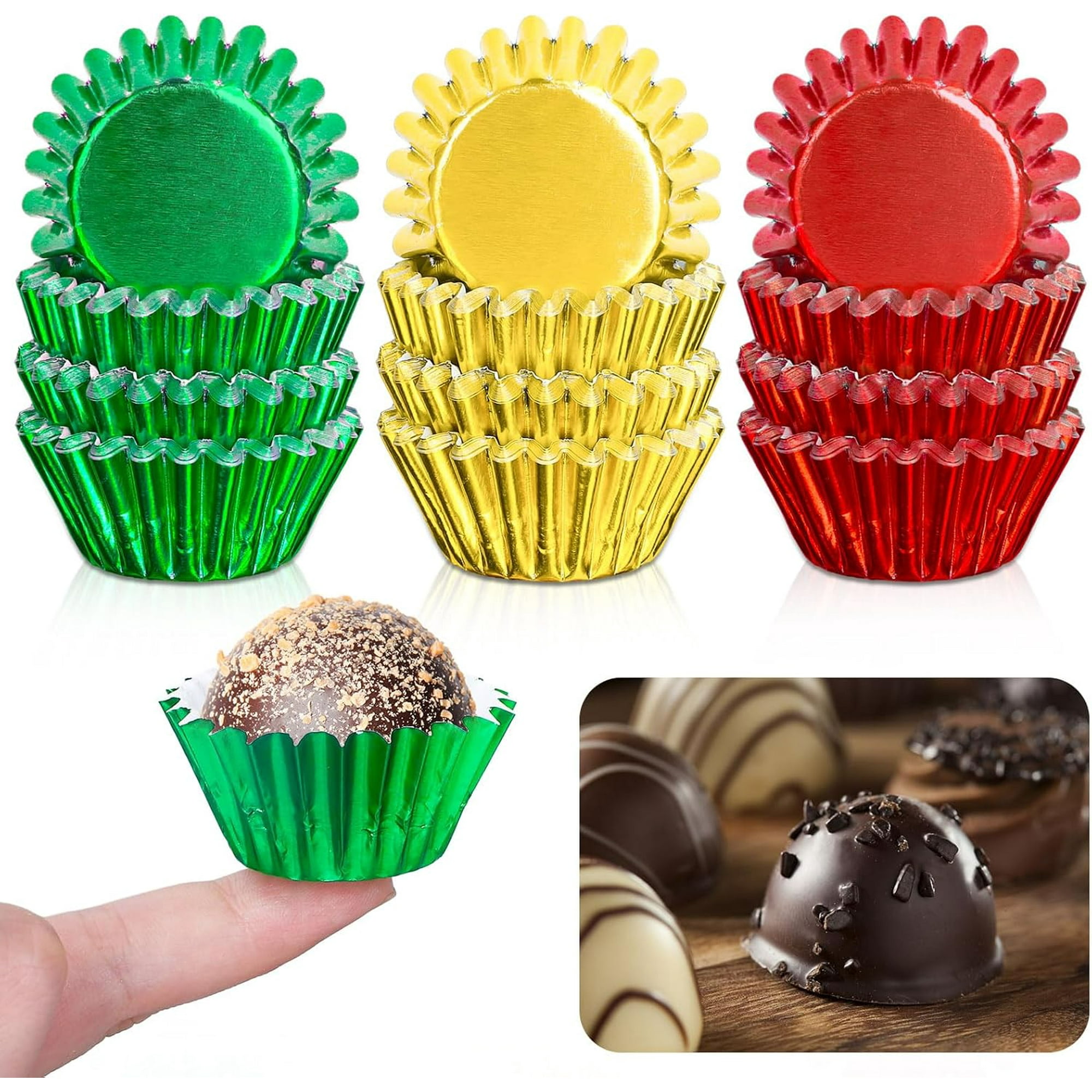 Click here for Minzimin 300pcs Christmas Mini Cupcake Liners Gold... prices