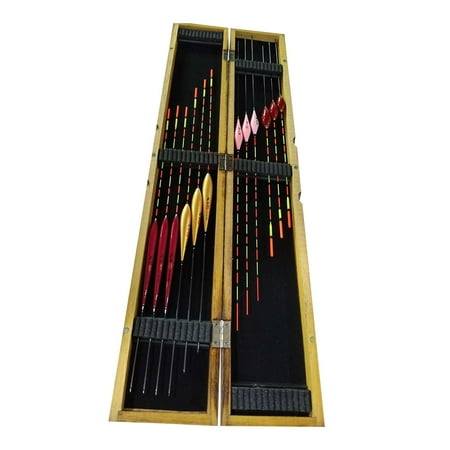 Xinxinyy 12pcs Fish Set Fishing Floats Paulownia Balsa Wood Buoy ...