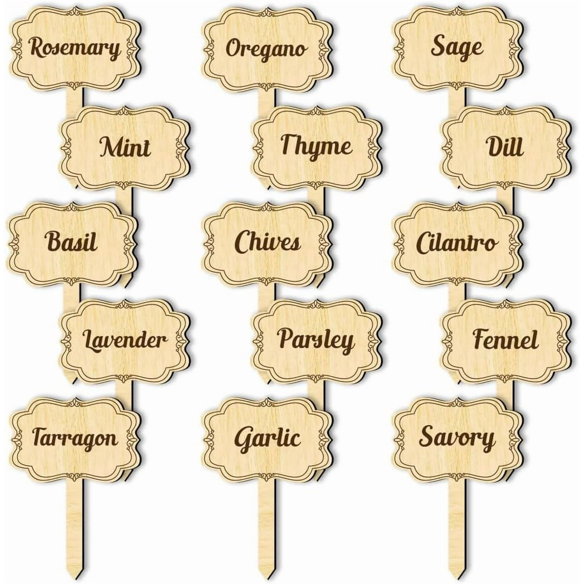 Click here for Nobrand 15 Pcs Herb Plant Labels Wooden Markers T... prices