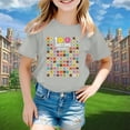 Baby Girl Tees Fashion Short Sleeve Prints Round Neck School Season ...