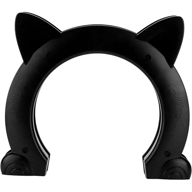 Cat Pass Through Door, Burr Free Cat Head Shaped Cat Door with Fish ...
