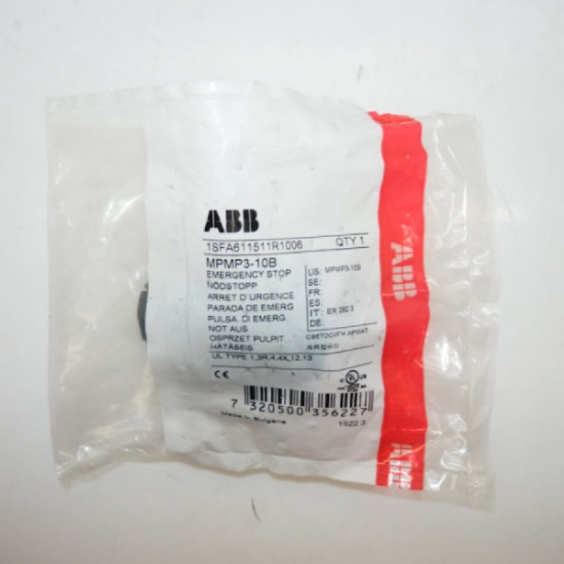 ABB Black Pull Release Emergency Stop Switch MPMP3-10B - Walmart.com