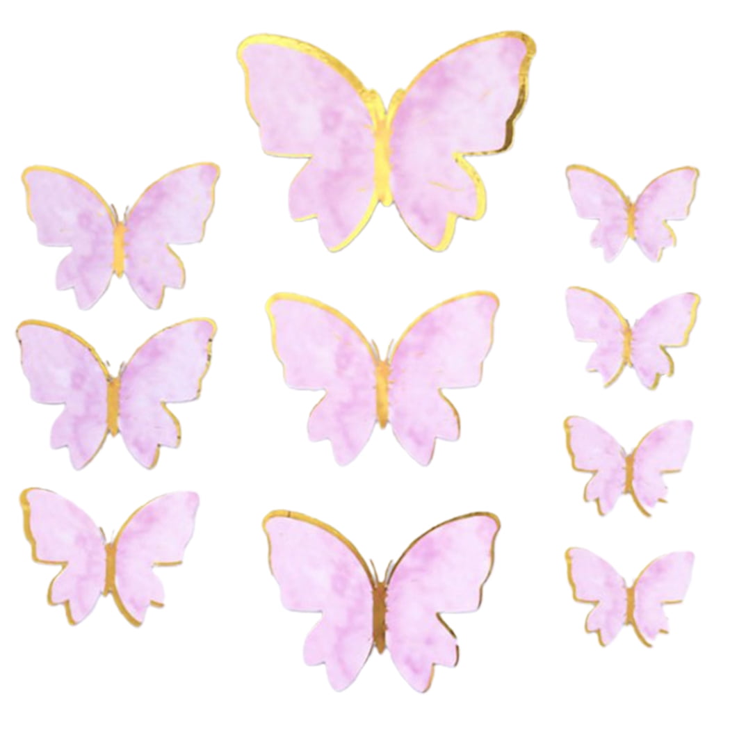 Click here for Nobrand Cake Toppers 3d Butterfly 10pcs Decorative... prices