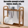 Double Layer Plastic Base Storage Rack Coffee Multifunctional Kitchen ...