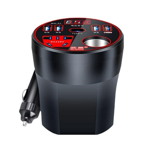 CAIROYAR Inversor de corriente digital para automóvil de 200 W ...