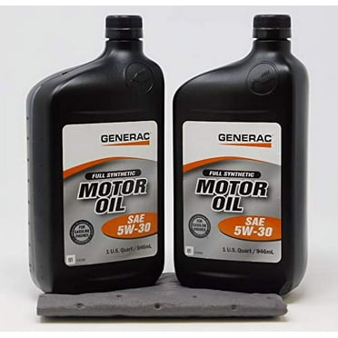 Generac Full Synthetic Motor Oil 5W-30 SN | Outstanding Viscosity ...