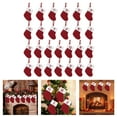 2. Festive Knit Stockings with Embroidered Initials Holiday Socks for ...