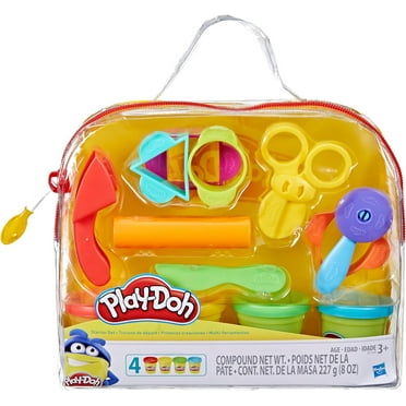 Play-Doh Starter Set, Non-Toxic Dough with Roller Tools, Storage, and ...