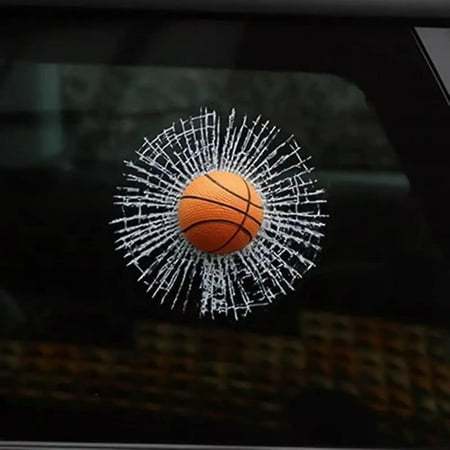 Xizioo Funny 3d Simulation Balls Break Glass Car Window StickerFunny 3d ...