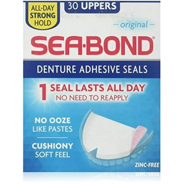 Sea Bond Lower Secure Denture Adhesive Seals, For an All Day Strong ...
