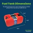 Scepter 6 Gallon EPA CARB Approved Boat Gas Tank, Under the Seat ...