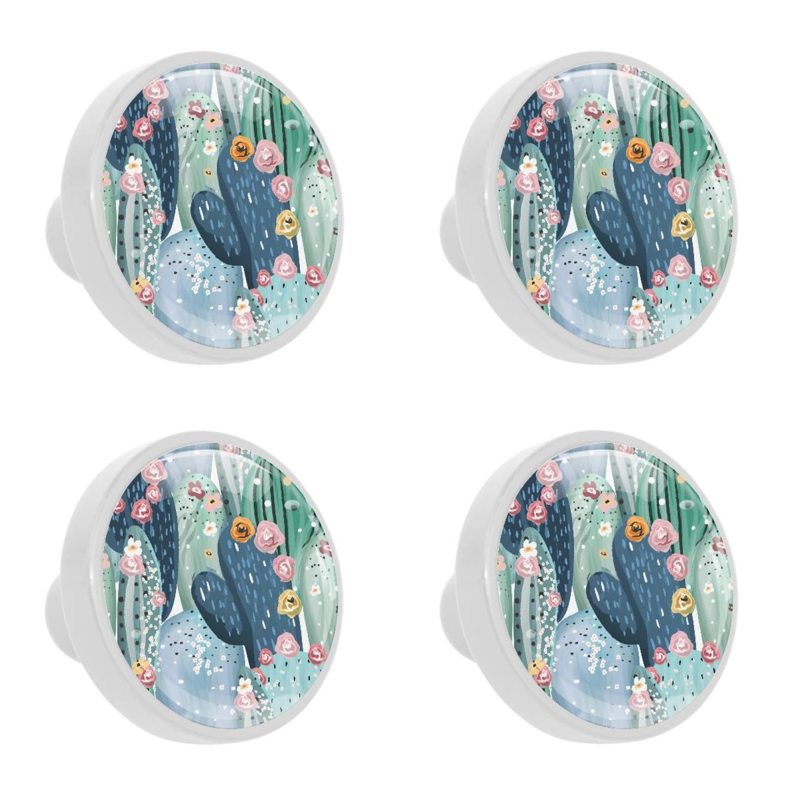 4 Pcs Cactus Knobs for Kitchen Cabinet Cupboard Dresser Bookcase Drawer ...