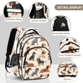 ALAZA Cute Dachshund Dog School Backpack Elementary Bag Student Bookbag ...