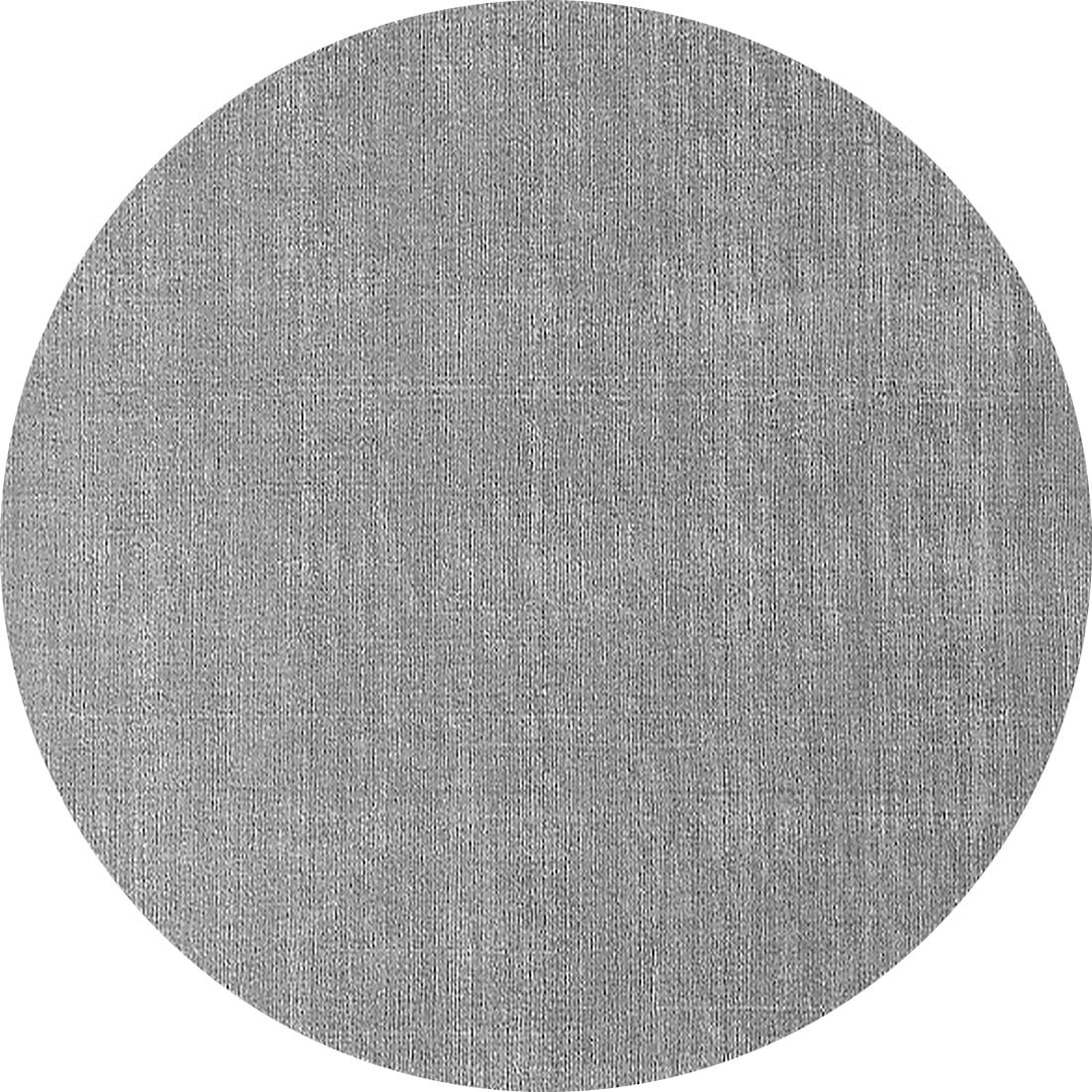 Ahgly Company Indoor Round Solid Gray Modern Area Rugs, 6' Round ...