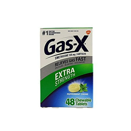 Gas-X Extra Strength Peppermint Chewable Tablets for Fast Gas Relief ...