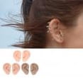 3 Pairs Silicone Ear Model Soft Flexible Ears 3 Colors Artificial ...