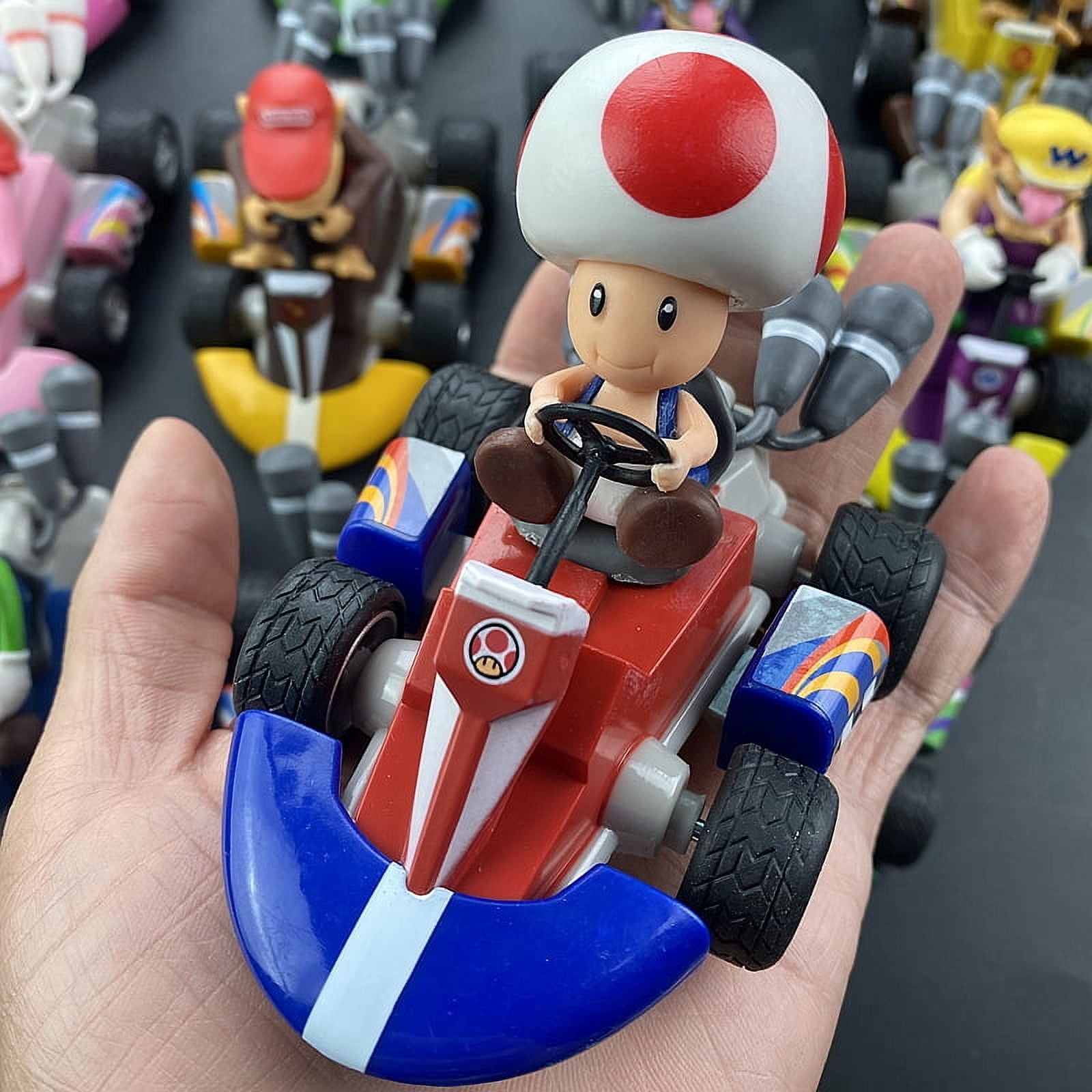 Super Mario Pull Back Car Green Yoshi Donkey Kong Bowser Luigi Toad ...