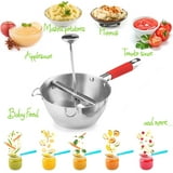 Food Mill Stainless Steel - 3 food grinder Discs - Potato ricer for ...